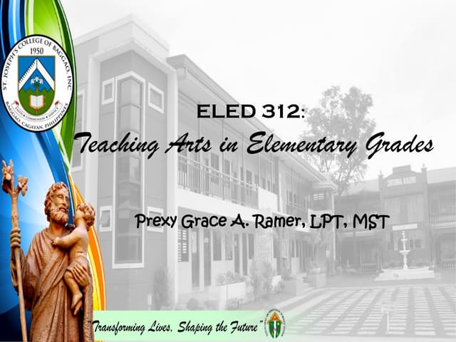 PPT-SC-ARTS TEACHING ART IN ELEMENTARY GRADES | PPTX