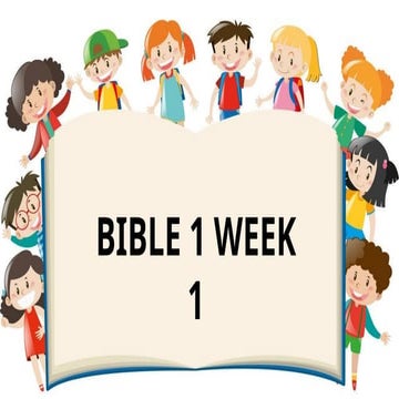 WEEK 1 BIBLE and MATHEMATICS for grade 1 | PPTX