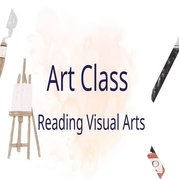 WEEK 1- introduction-reading visual arts | PPTX
