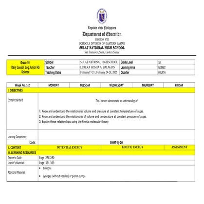 WEEK 1-2 QUARTER 4 SCIENCE 10 LESSON PLAN.pdf