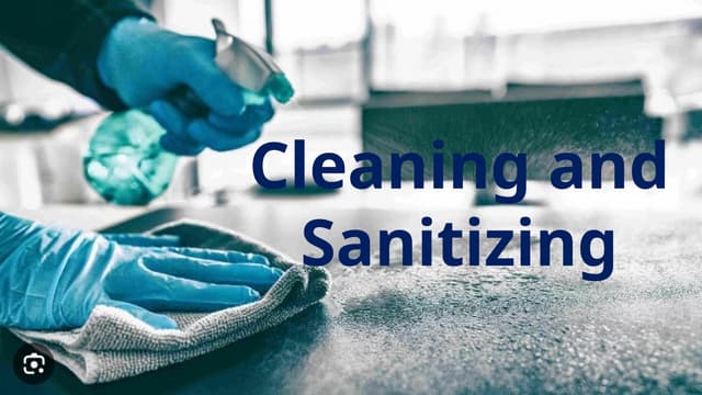 Lesson 5 Cleaning and Sanitizing Tools and Equipment | PPTX