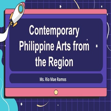 CPAR MODULE 1 Contemporary Arts for Senior High School Grade 12 Quarter ...