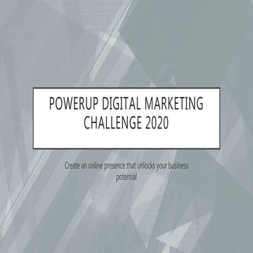 Week 1: Digital Marketing Challenge- Digital Positioning | PPT