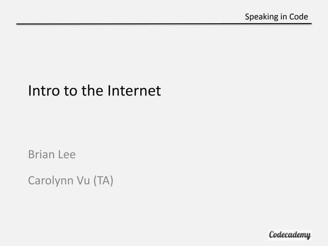 Week 1 - Intro to the Internet | PPT | Free Download Week 1 - Intro to the Internet | PPT | Free Download
