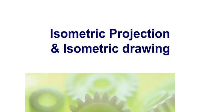 Steps in constructing an isometric drawing | PPTX