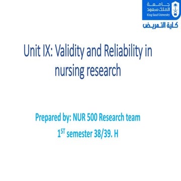 Validity versus Reliability_An Assessement.ppt