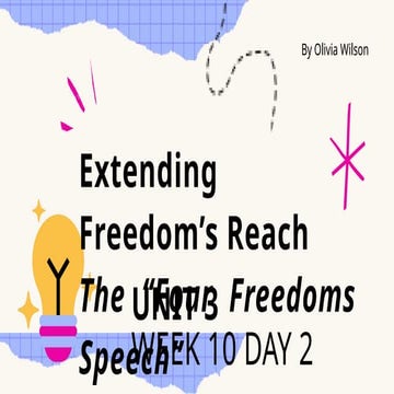 Four Freedoms Speech Week 10 Day 1 ...