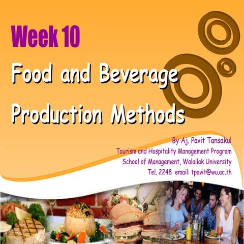 The food service system | PPTX