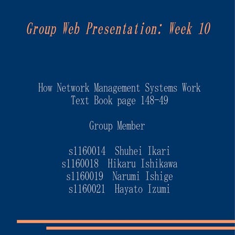 Week10 Presentation | PPT