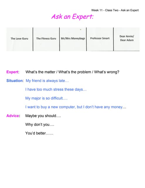 Week 4 - Class 1 - Personality Vocabulary | DOC