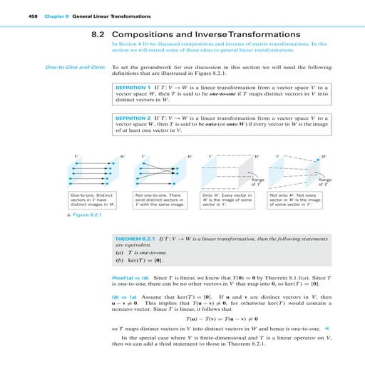 Composition & Inverse of Linear Transformation | PDF