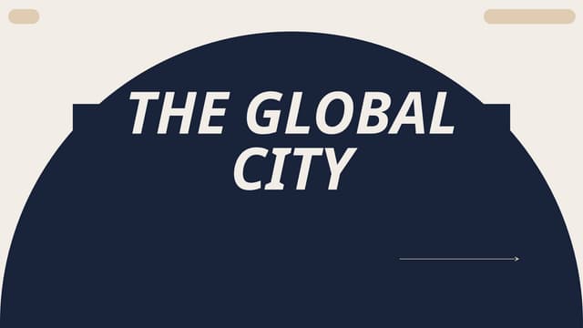 Global city | PPTX