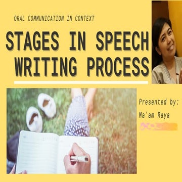Principle of Speech Writing | PPTX