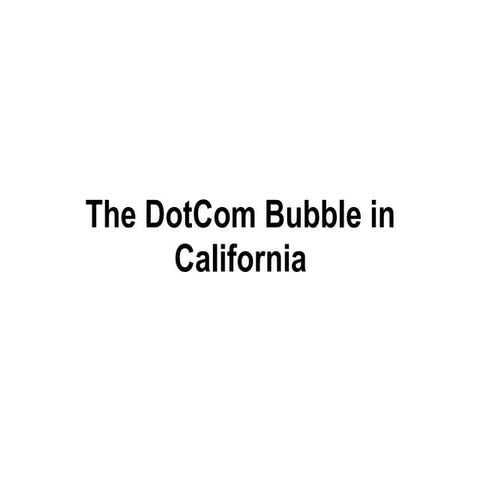 Macro economics 2000 - 2001 dot com bubble presentation - revised | PPTX