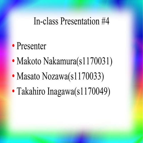 Week 12 4 presen | PPT