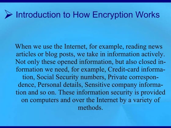Encryption presentation final | PPT