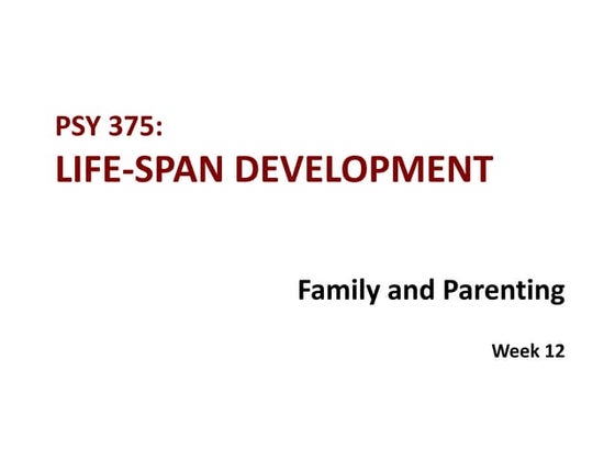 ROLES OF FAMILY - ANNE | PPT | Parenting Children Aged 4-11 | Parenting