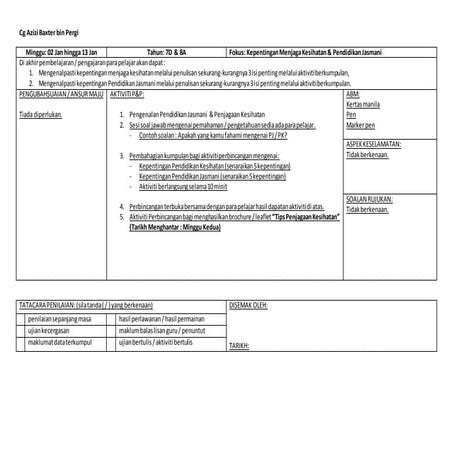 Week 1 & 2 Lesson Plan | PPT