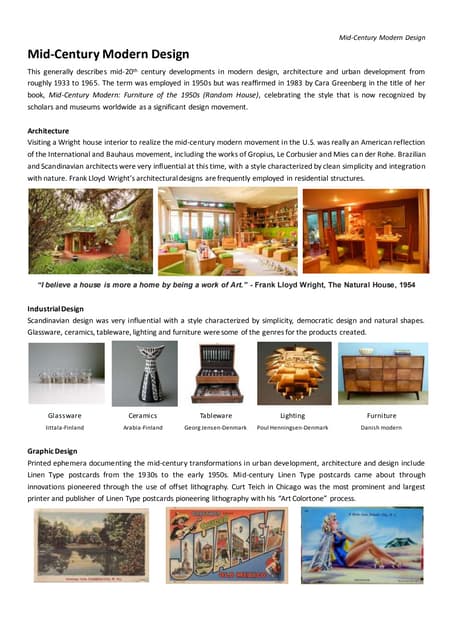 Mid Century Modern | PDF | Remodeling & Construction | Home & Garden