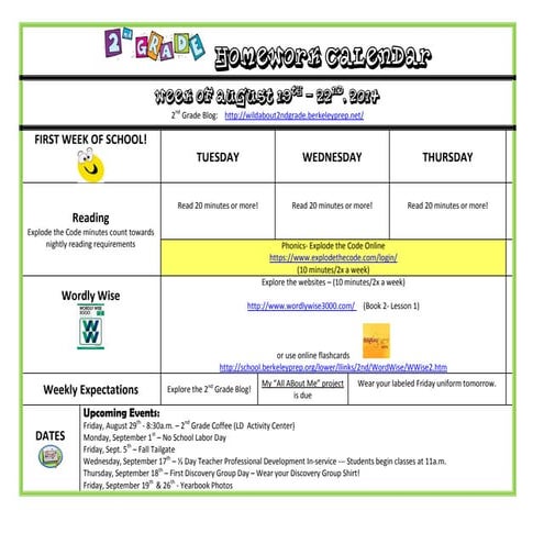 Week 1 2nd grade | PPT