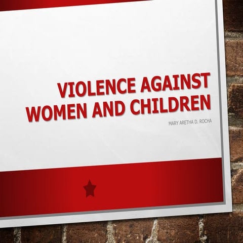 VAW (violence against women presentation) InfoBite | PPTX