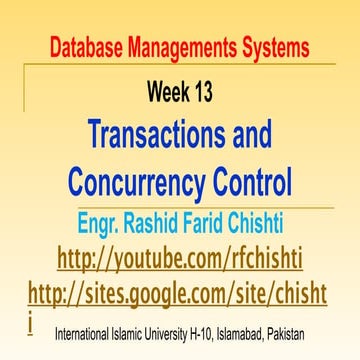 Dbms Week 13 Transactions And Concurrency Control Ppt 1787