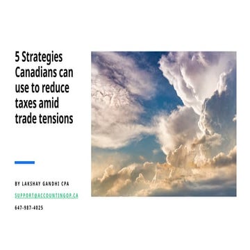 5 strategies to reduce taxes amid trade tensions. | PPT