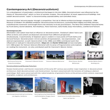 Deconstructivism | PPTX