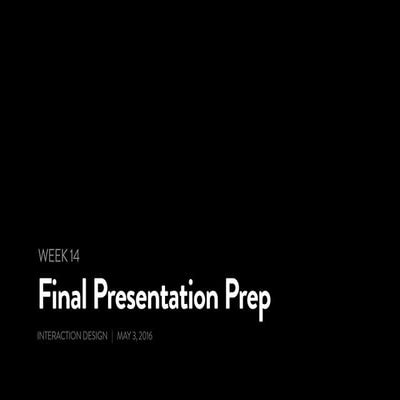 Week 14 | PPT