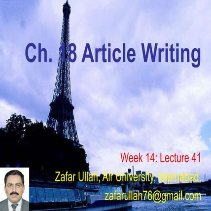 Week 14. lecture 41 | PPT