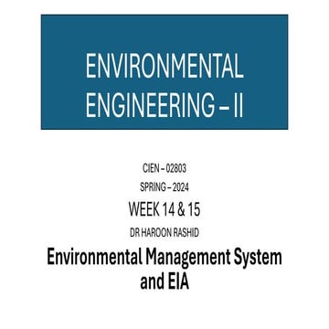 WEEK 14, 15 (1).pdf Environmental Engineering | PDF
