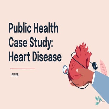Public Health Case Study on Heart Disease | PDF