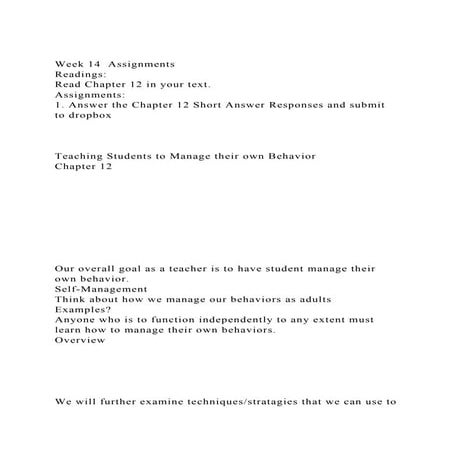 Week 14 AssignmentsReadingsRead Chapter 12 in your text.As.docx