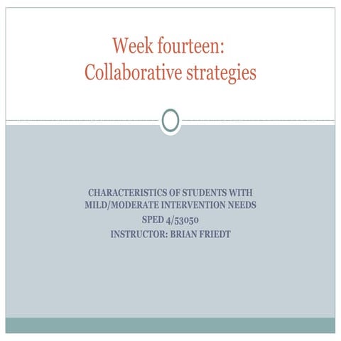 Week 14 collaboration a | PPT