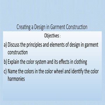 Fashion Designing - Elements and Principles of Design | PPTX