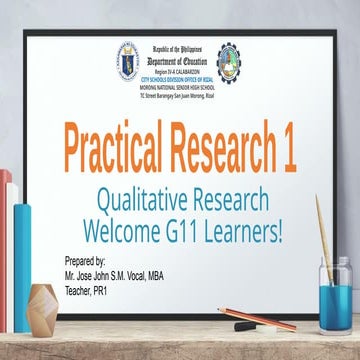 Practical Research I in Qualitative Rese | PPTX