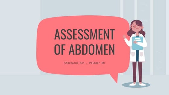 Assessment of the abdomen | PPT