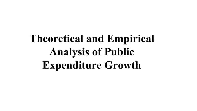 Public Expenditure & its Classifications, Canons, Causes, Effects ...