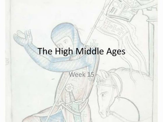 Week 12 (The Medieval Church) | PPT