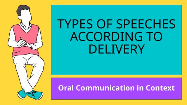 Impromptu speech | PPTX