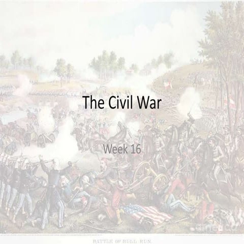 Week 16 (Sectionalism and the Civil War) | PPTX