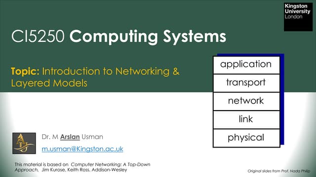 Week 1B.pdf Networking introduction week 1 | PPT Week 1B.pdf Networking introduction week 1 | PPT