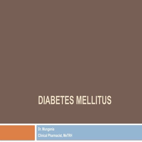 introduction to Diabetes Mellitus clinical pharmacy.pptx