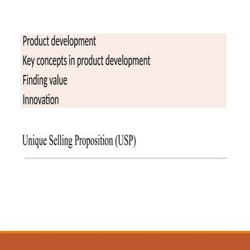 product development, key concept, finding value | PPTX