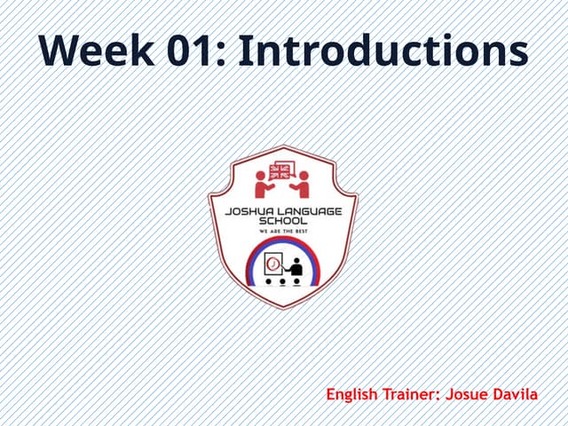 English class #1 | PPTX