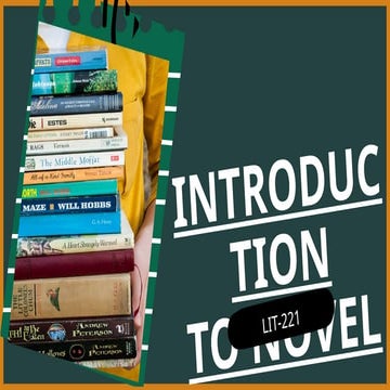 Week 1 Introduction to Novel University Lesson | PPTX