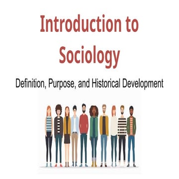 Introduction to Sociology and it's Development | PPTX