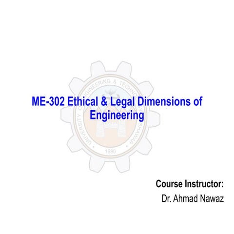 Week 1 Lecture a.pdf Introduction to Ethical and Legal Dimensions of ...
