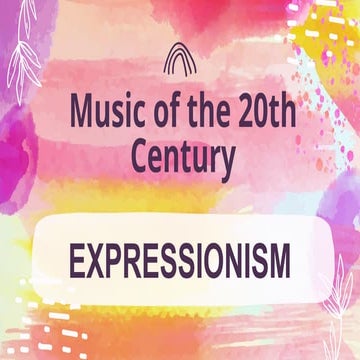 MUSIC 10 - QUARTER 1 - Part 2 - MUSIC OF THE 20TH CENTURY | PPT