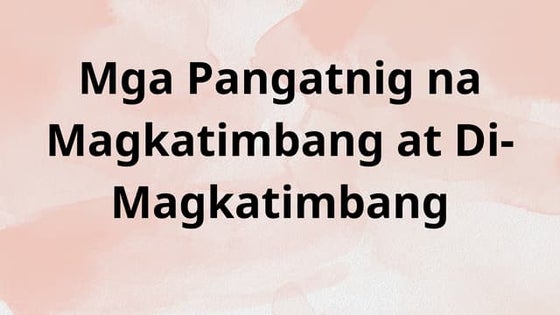 Mga Tunog sa Paligid | PPTX
